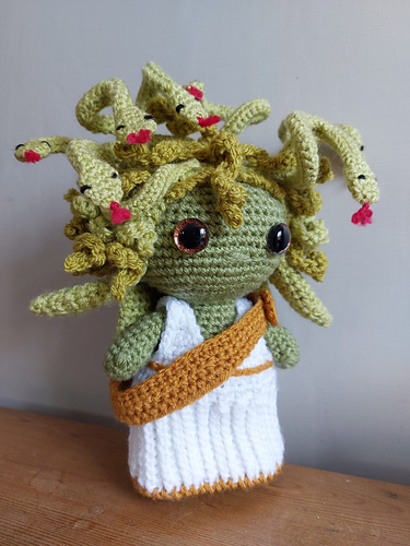 Ravelry: Medium Weebee Doll - Medusa the Gorgon pattern by Laura Tegg