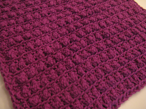 Ravelry: bumpy square pattern by PurpleIguana