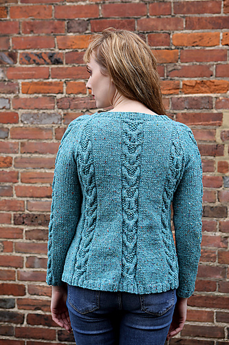 Ravelry: Flared Cable Jumper pattern by Sian Brown Knitwear Design