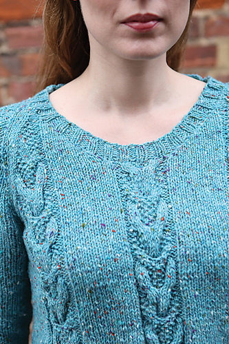 Ravelry: Flared Cable Jumper pattern by Sian Brown Knitwear Design