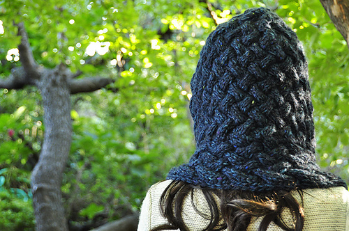 Ravelry: "Maschera" Hooded Cowl Face Mask pattern by Lauren Riker