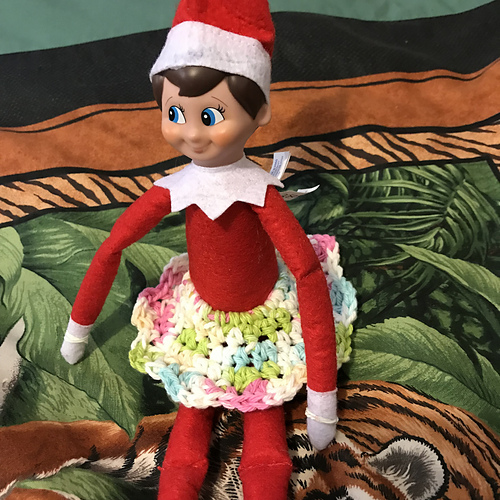 Ravelry: Elf on the Shelf Skirt pattern by L.W.