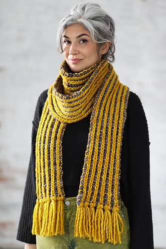 Ravelry: Beginner's Brioche Scarf pattern by Lavanya Patricella