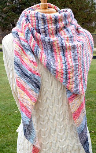 Ravelry: Simple Machine Knit Shawl Wrap pattern by LD Knitwear