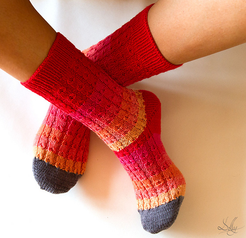 Ravelry: Colors of Dawn Socks pattern by Dolly Laishram Bhardwaj