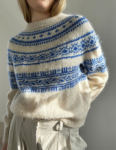Ravelry: Porcelain Yoke Sweater pattern by LE KNIT by Lene Holme Samsøe