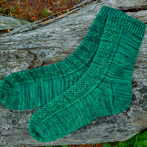 Ravelry: Mossy Walk Socks pattern by Alex Parker Mooney