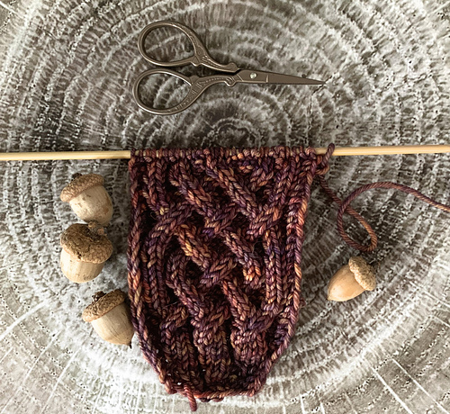 Ravelry: Cabled Headband with Saxon Braid pattern by Lena Mathisson