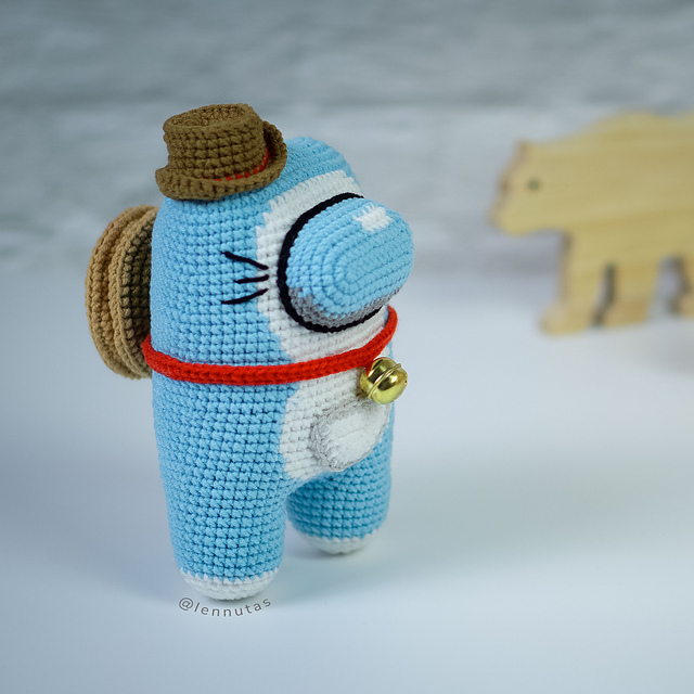 Ravelry: Among Us Doraemon pattern by Thao Nguyen Lennutas