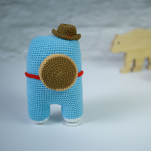 Ravelry: Among Us Doraemon pattern by Thao Nguyen Lennutas