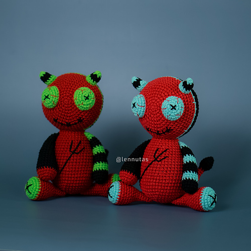 Ravelry: Creepy Cute Devil pattern by Thao Nguyen Lennutas