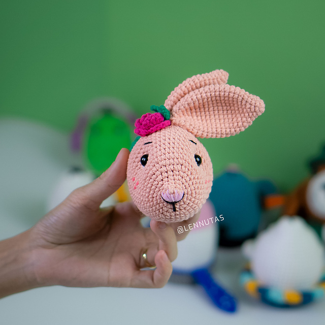 Ravelry: Cute Bunny Head pattern by Thao Nguyen Lennutas