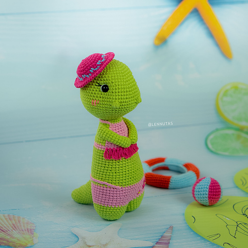 Ravelry: Ruby Dinosaur Summer Style pattern by Thao Nguyen Lennutas