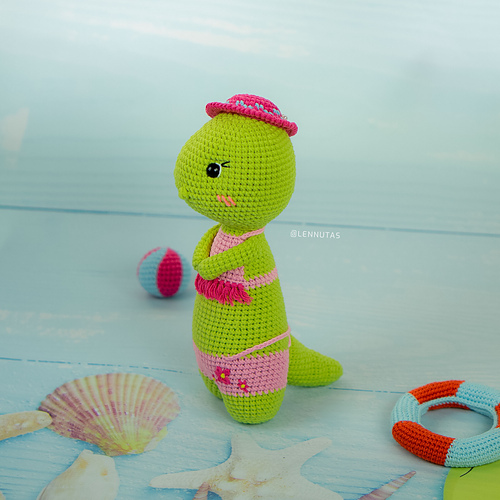 Ravelry: Ruby Dinosaur Summer Style pattern by Thao Nguyen Lennutas