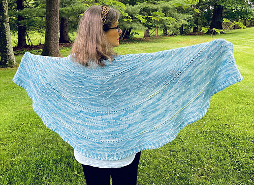 Ravelry: Dr. Knots Swirly Half Pi Shawl pattern by Vanessa Gonzalez-Perez