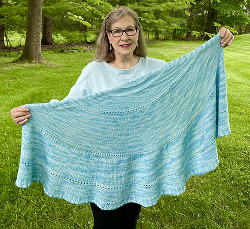 Ravelry: Dr. Knots Swirly Half Pi Shawl pattern by Vanessa Gonzalez-Perez