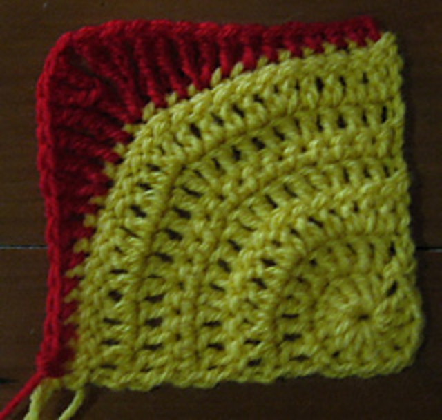 Ravelry: Quarter-circle granny square US stitches pattern by Tony Andmarc