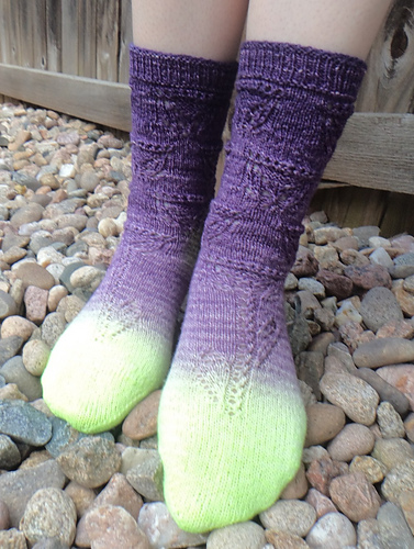 Ravelry: Thistle Down Socks pattern by Laura Fahlin