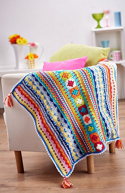 Ravelry: Sampler blanket part three pattern by Janine Holmes