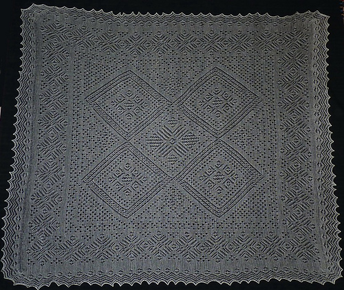Ravelry: Winter Night Orenburg gossamer pattern by Russian Lily