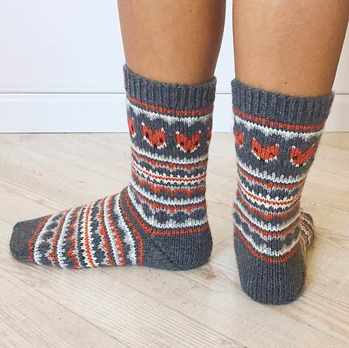 Ravelry: Fox Isle Socks pattern by Ksenia Naidyon
