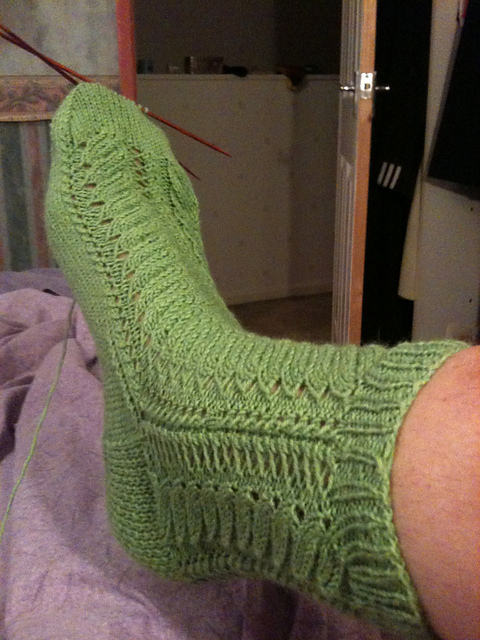 Ravelry: A Charming Twist Socks pattern by Denise Bein Kroll