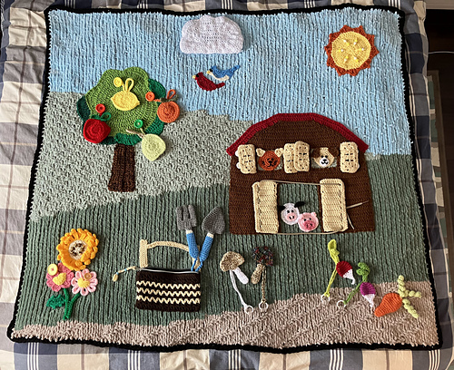 Ravelry: Sensory Fidget Blanket - Barnyard Scene pattern by Lily L. C. So
