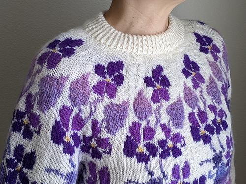 Ravelry: Sweet Violet Sweater pattern by Zanete Knits