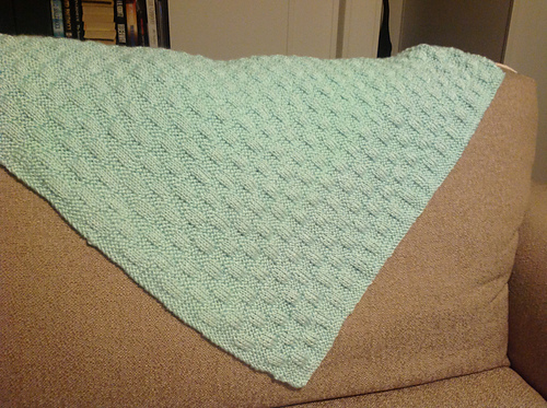 Ravelry: Wavy Checkerboard Baby Blanket pattern by Julie Fraser