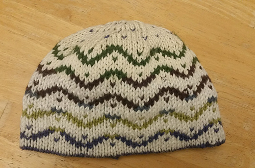 Ravelry: Reversible Dotted Waves Hat pattern by Lindsay Marie