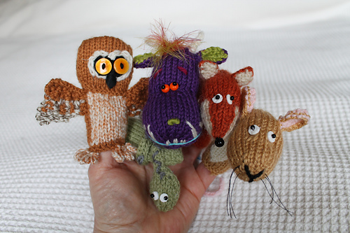 Ravelry: Big Gruff Monster and Friends Finger Puppets pattern by ...