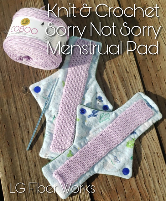 Ravelry: Sorry Not Sorry Pad (knit & crochet) pattern by Lindsey George