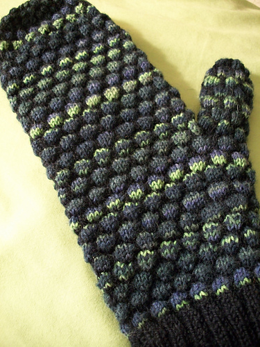 Ravelry: Stained Glass Bubble Mittens pattern by Jen Hurley