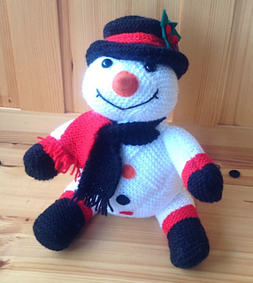 Ravelry: Knitted Square Snowman pattern by Linda Morris Tomlin