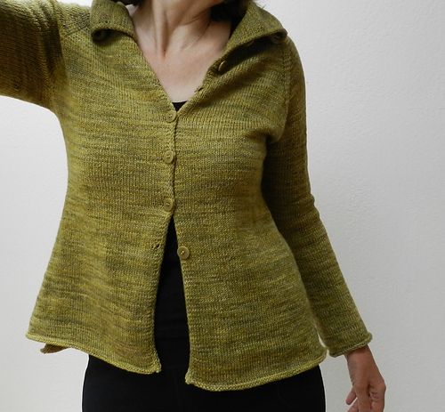 Ravelry: Yellow Wall Cardigan pattern by Judith Brien