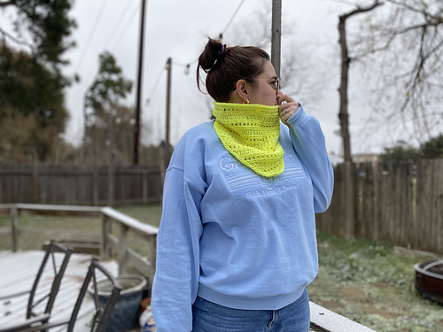 Ravelry: IRL Bandana Cowl pattern by Kacey Herlihy