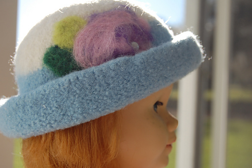 Ravelry: Felted Hat for 18-inch doll pattern by Ceci Riehl