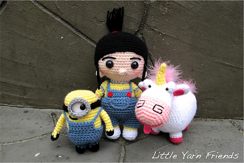Ravelry: Lil' Fluffy Unicorn Despicable Me pattern by Rachel Hoe