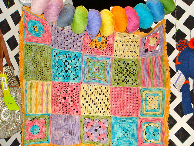 Ravelry: Crocheted Sampler Blanket pattern by Pam Grushkin