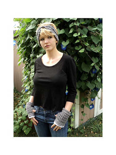 Ravelry: Bohemian Braids Headband and Gloves pattern by Elizabeth Gormley