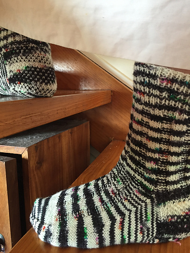 Ravelry: Aunt Agatha's Asymmetrical socks pattern by Cathy Jones