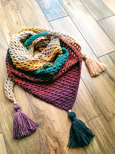 Ravelry: Fiesta Fringe Triangle and Infinity Scarf pattern by Michelle ...