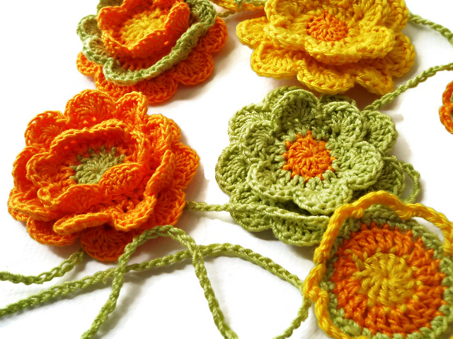 Ravelry: Crochet Flower Garland pattern by Bubulina's Crafts