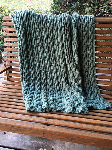 Ravelry: Cabled Classic Throw pattern by Red Heart Design Team