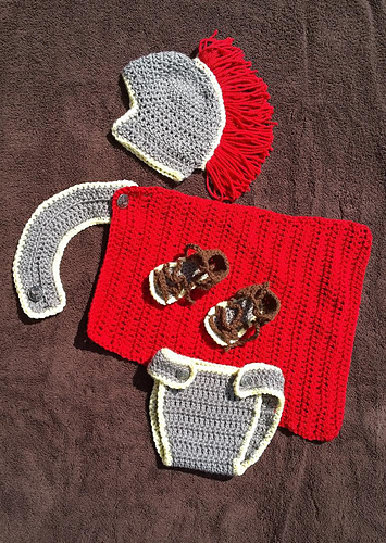 Ravelry: Newborn Gladiator/Roman/Greek/Spartan Warrior pattern by ...