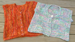 Ravelry: #157 Quick V-Neck and Scoop Neck Vests pattern by Patty Kahl