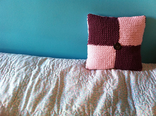 Ravelry: Four Squares Pillow pattern by Grace Akhrem