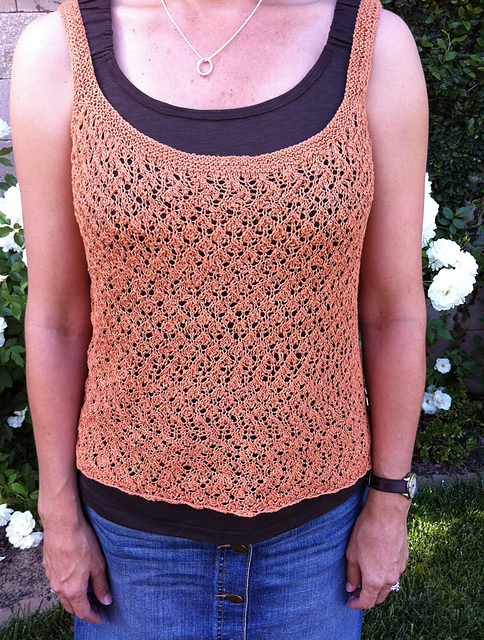 Ravelry: Mesh Layering Tank pattern by Veronik Avery