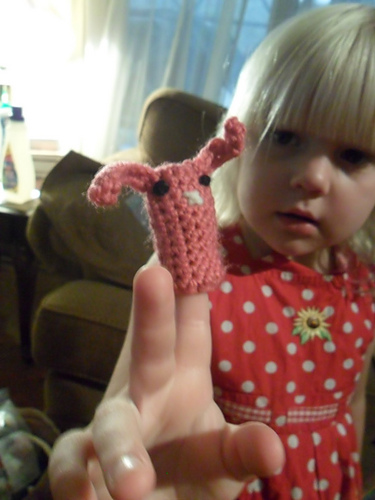 Ravelry: Little Bunny Finger Puppet pattern by Jenn Lovecurry
