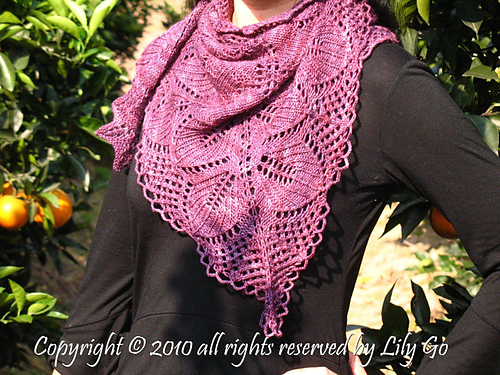 Ravelry: Poison Ivy Shawl pattern by Lily Go